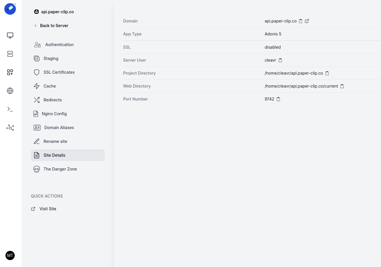 Env Variables Not Visible In My Settings Server Provisioning And